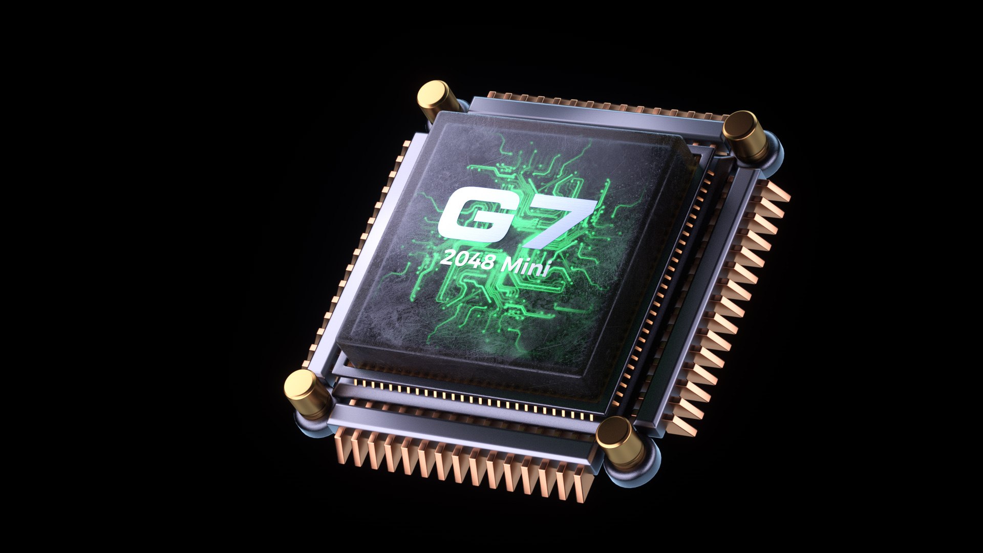 3D Sci-fi Circuit Board With Core Capacitance Of CPU Chip - TurboSquid ...