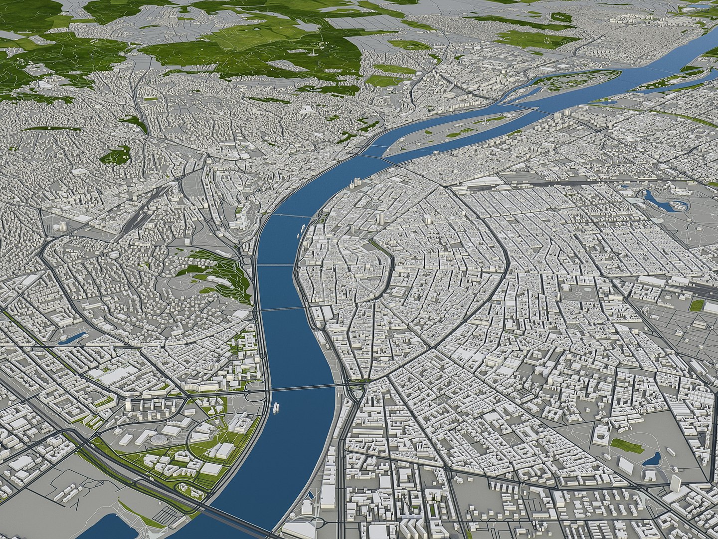 Budapest City Town 3D - TurboSquid 1334279