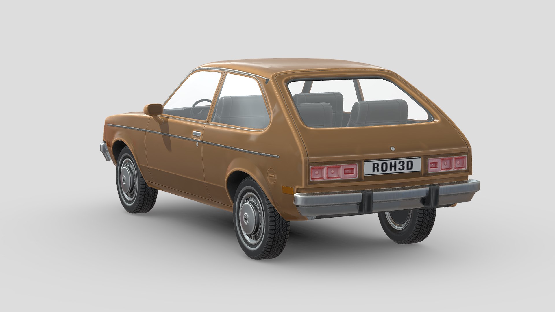 3D Chevrolet Chevette Coupe 1976 model - TurboSquid 2160246
