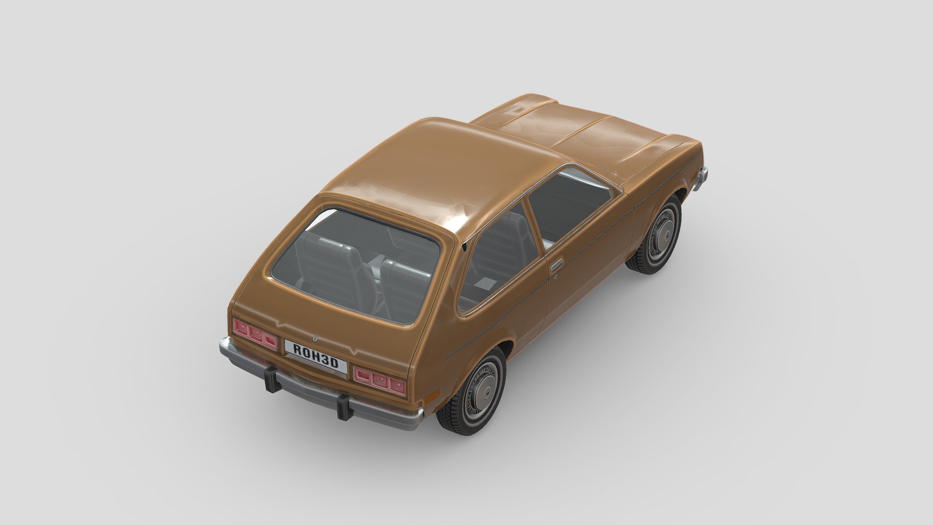 3D Chevrolet Chevette Coupe 1976 model - TurboSquid 2160246
