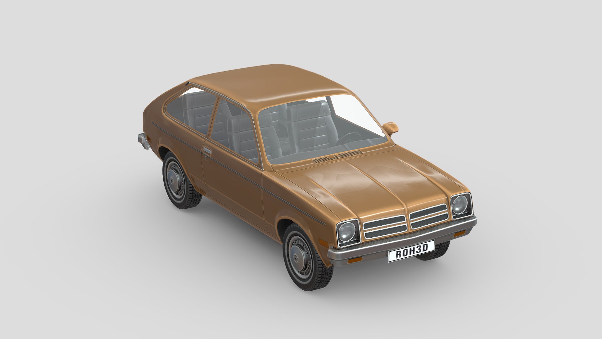 3D Chevrolet Chevette Coupe 1976 model - TurboSquid 2160246