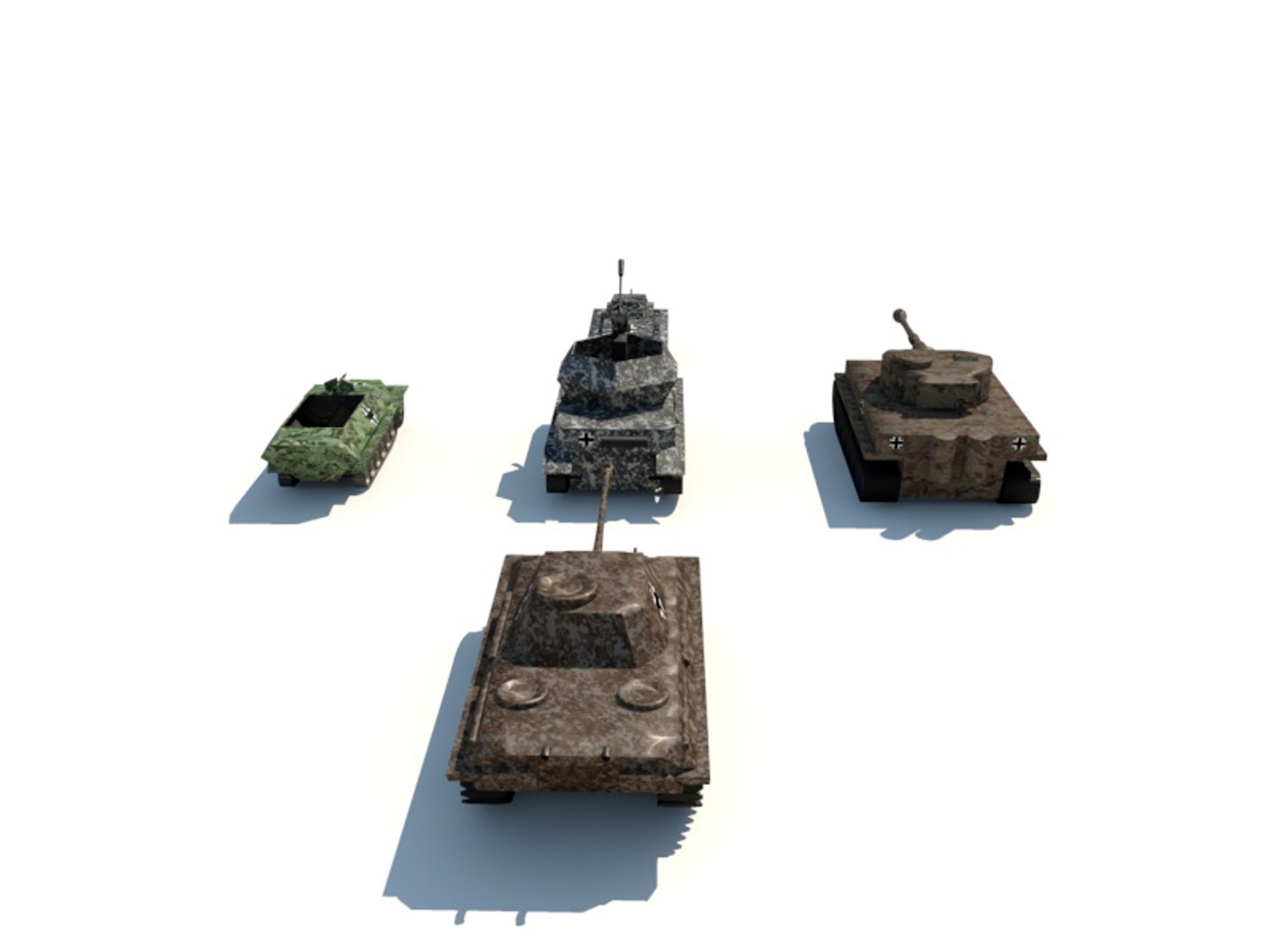 Ww2 German Pack 3d 3ds