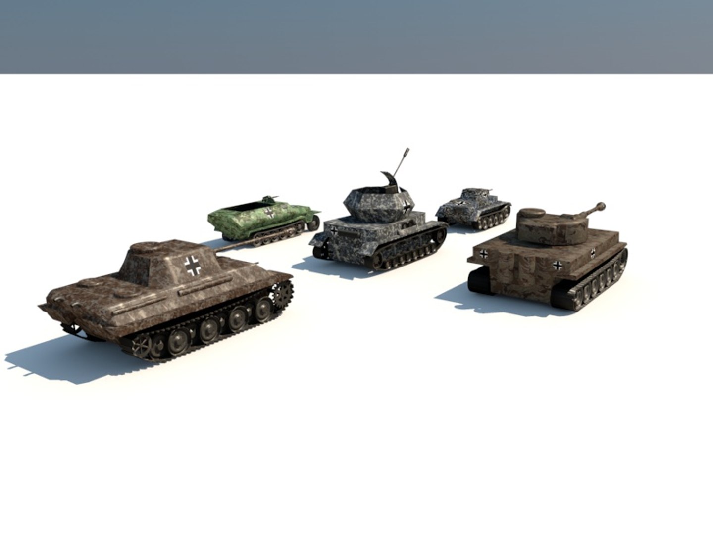 Ww2 German Pack 3d 3ds
