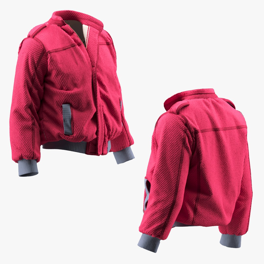3D Magenta Jacket Model - TurboSquid 2003155