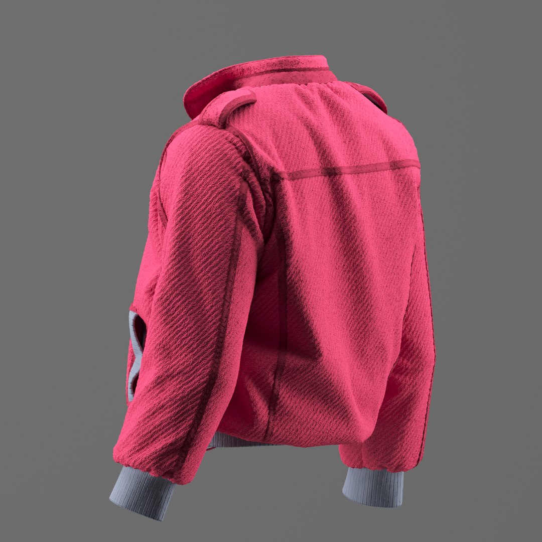 3D Magenta Jacket Model - TurboSquid 2003155