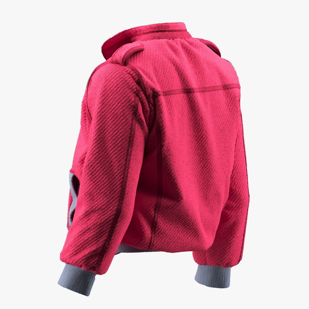 3D Magenta Jacket Model - TurboSquid 2003155