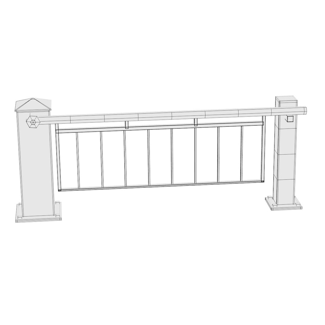3d Model Boom Gate
