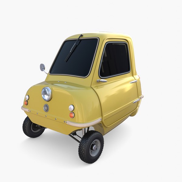 3D model Generic 50cc Microcar with chassis - TurboSquid 1786467