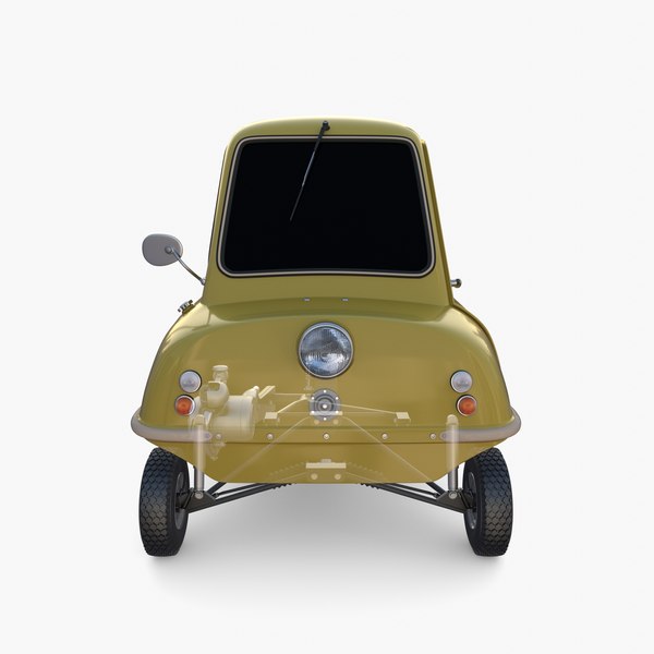 3D model Generic 50cc Microcar with chassis - TurboSquid 1786467