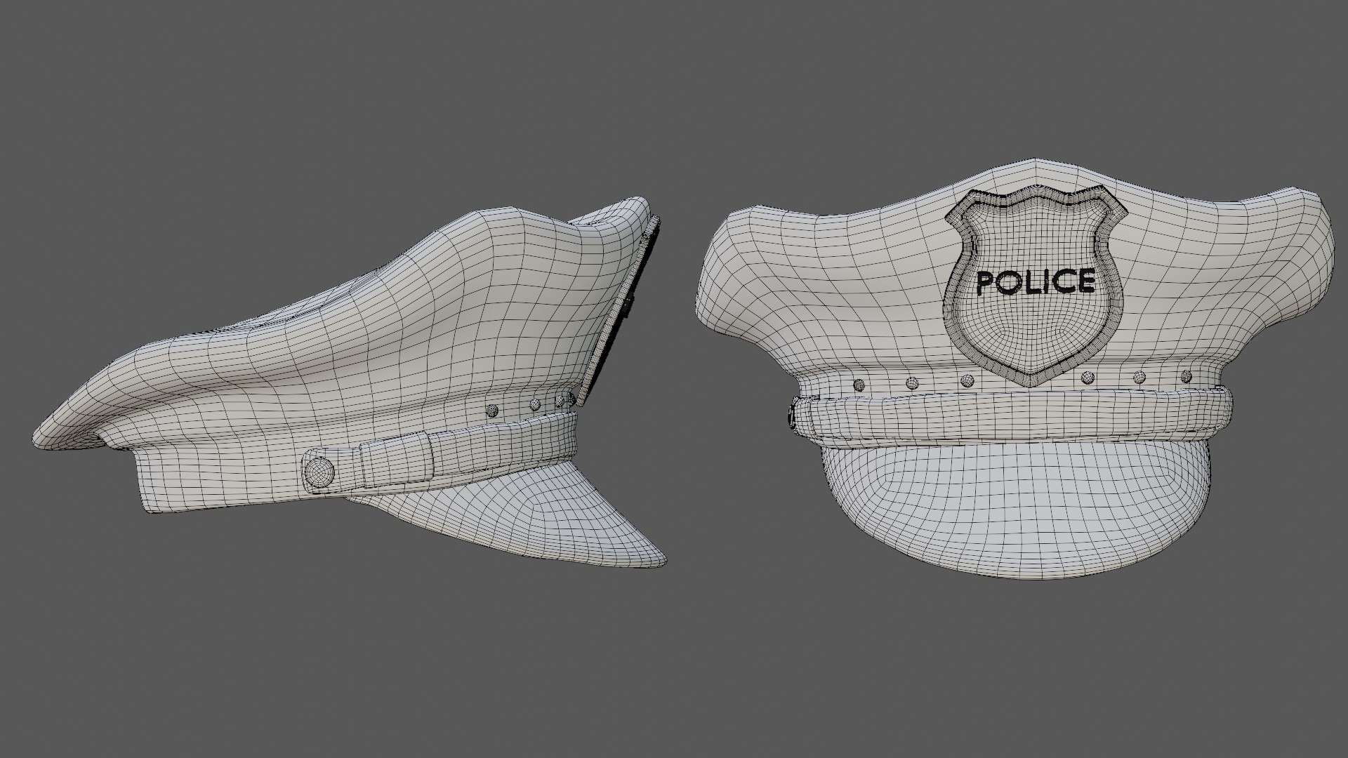 3D Police Hat Model - TurboSquid 1774757