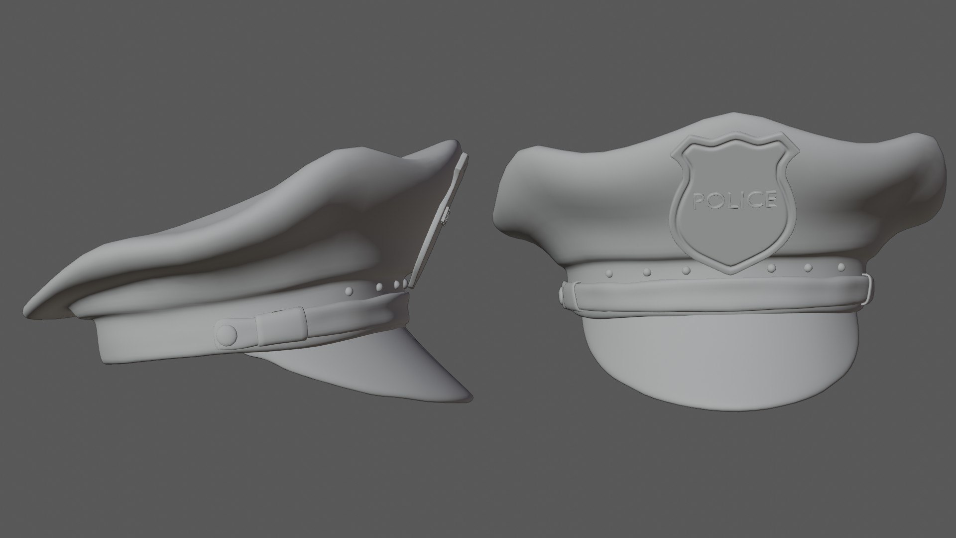 3D Police Hat Model - TurboSquid 1774757