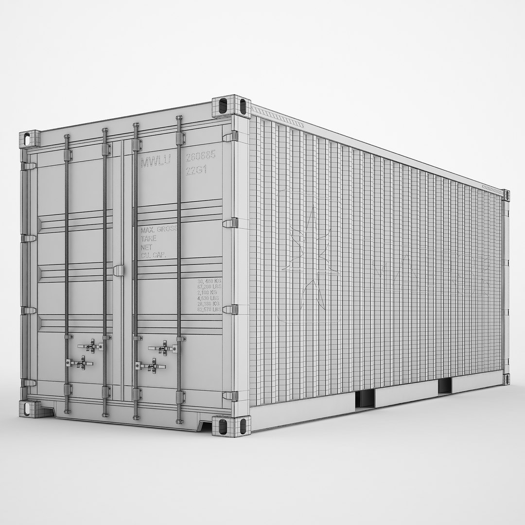 3d Model Cargo Container