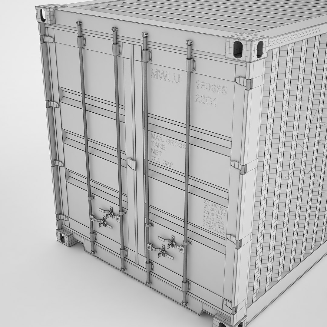 3d Model Cargo Container