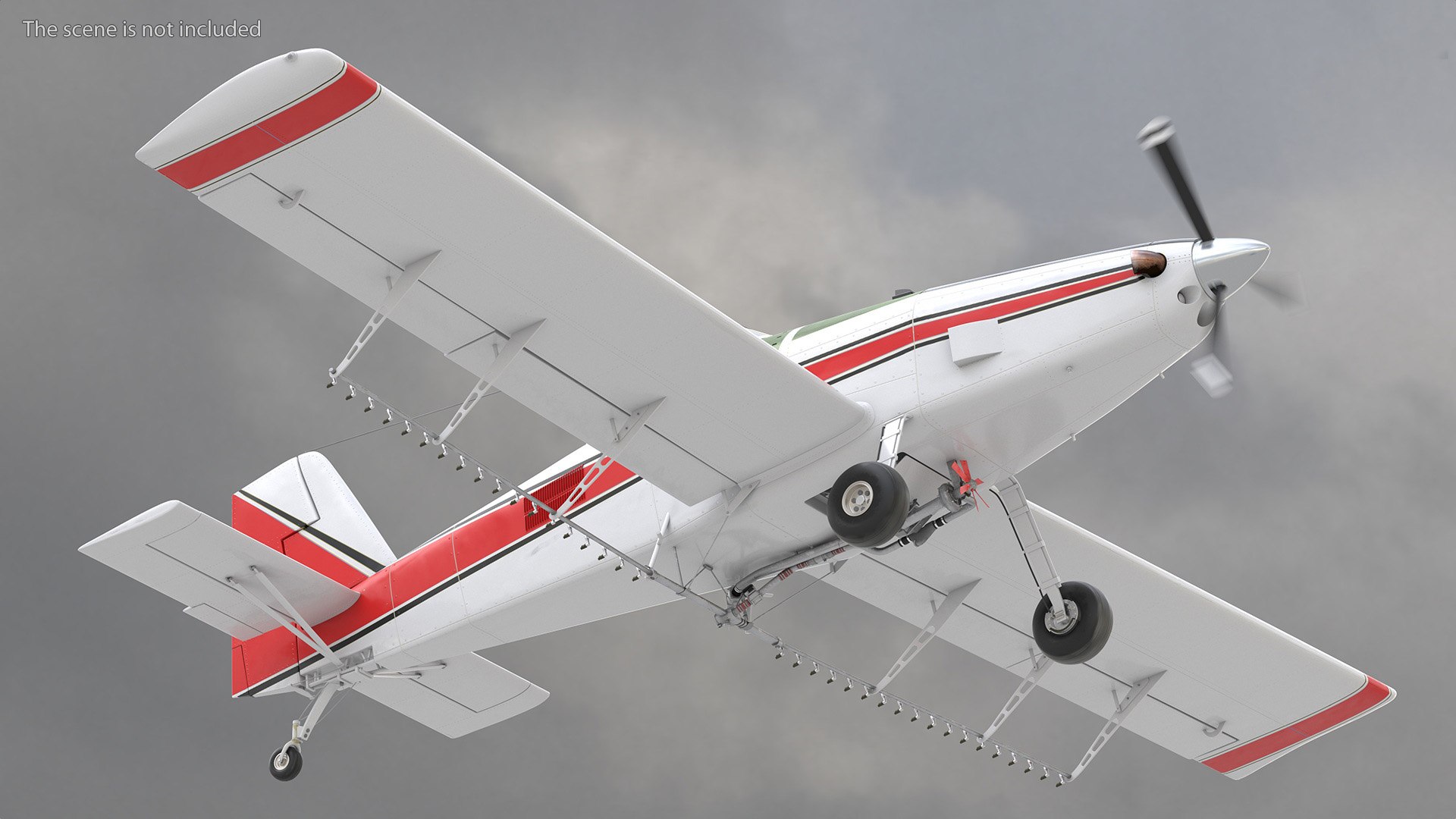 3D Agricultural Aircraft White Rigged Model - TurboSquid 2163541