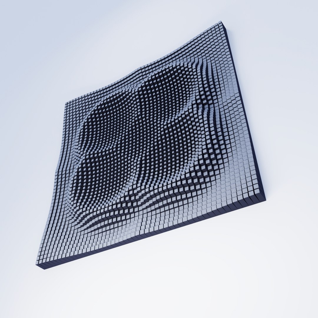 3D Modular Acoustic Diffusor Parametric Wall Panel 01 - TurboSquid 2079354