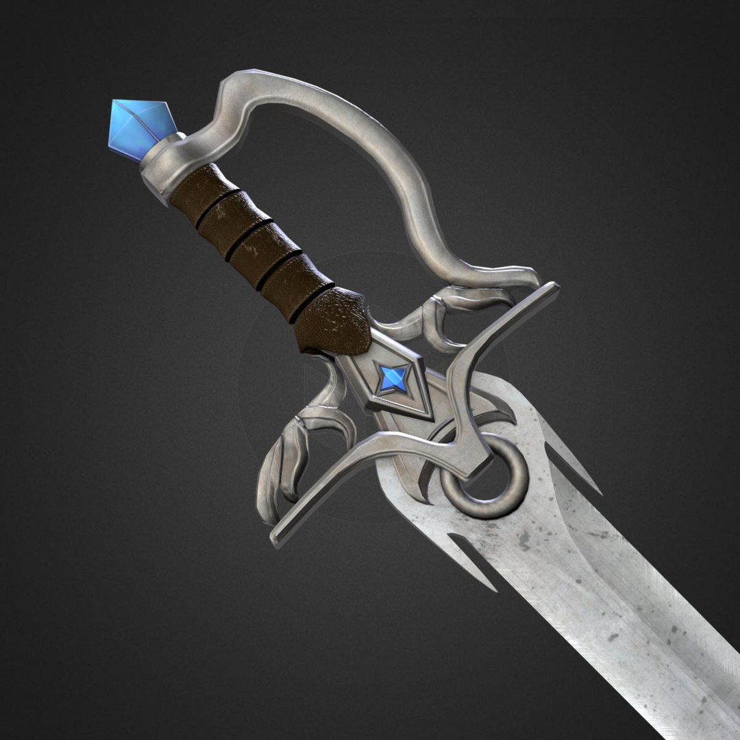 Fantasy Medieval Sword Cristal 3D Model | 1143972 | TurboSquid
