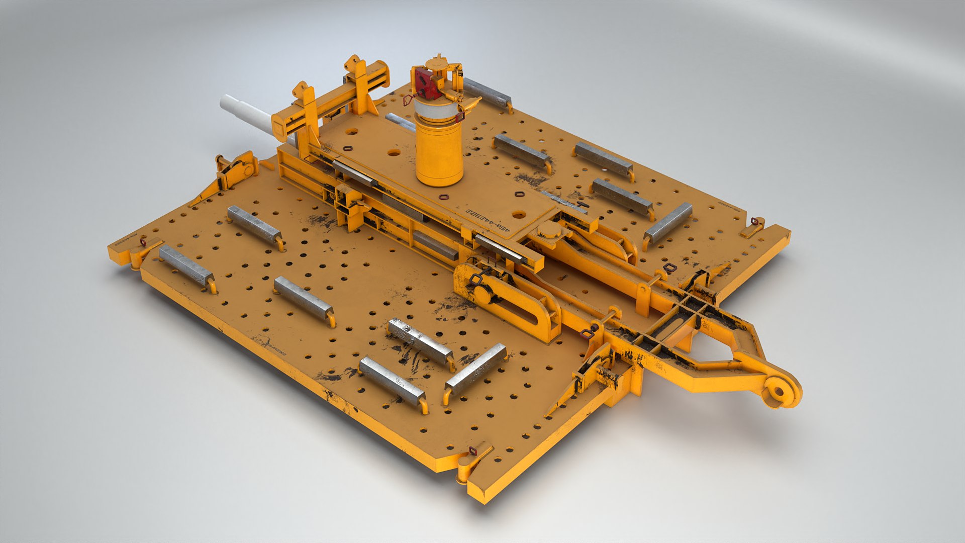 3D Generic Rusted Subsea Hub PLET - TurboSquid 2296227