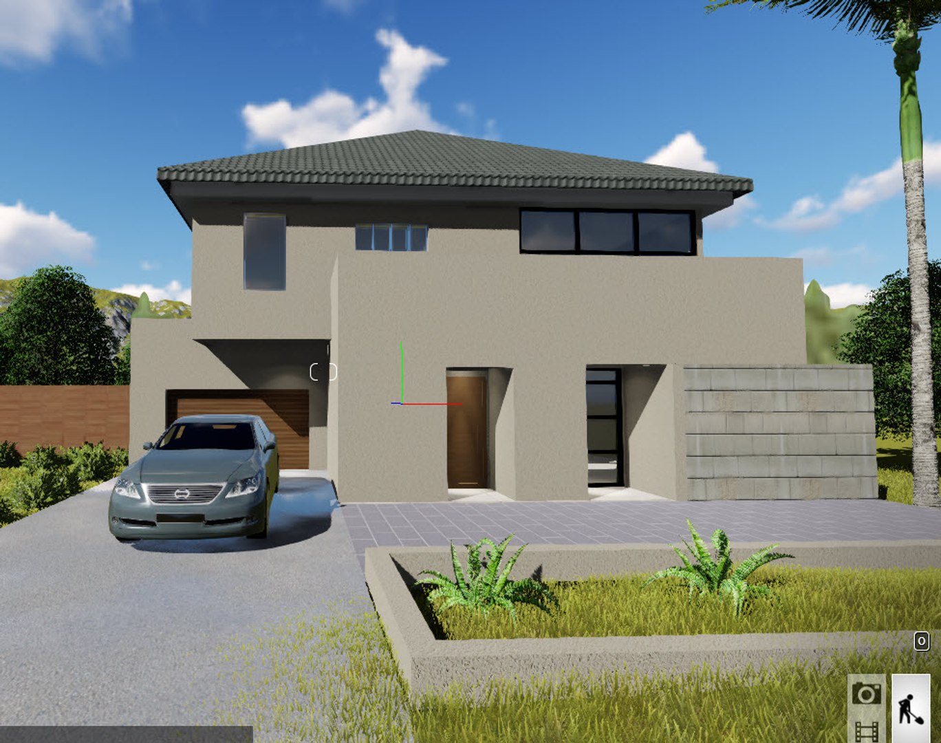 Free Modern House 3d Model