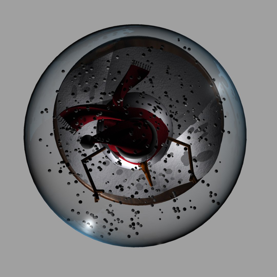 snowman globe snow 3ds