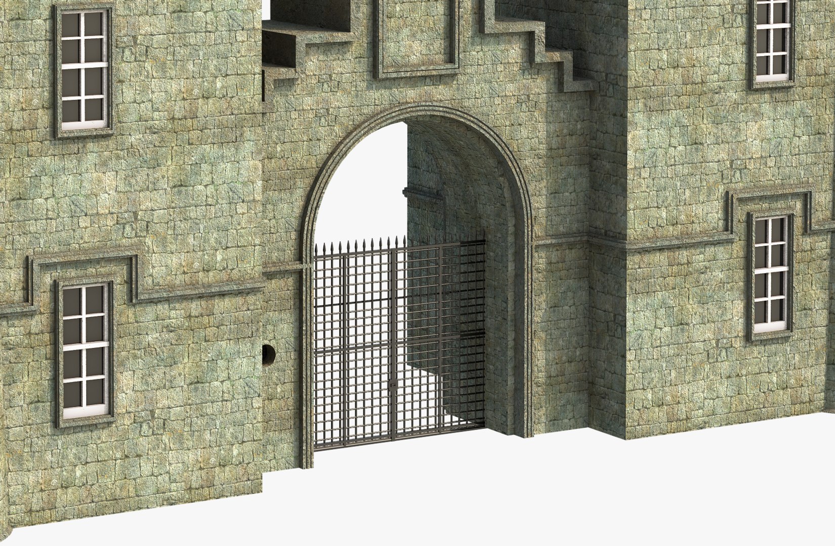 Fantasy Castle Gate 3D - TurboSquid 1719125