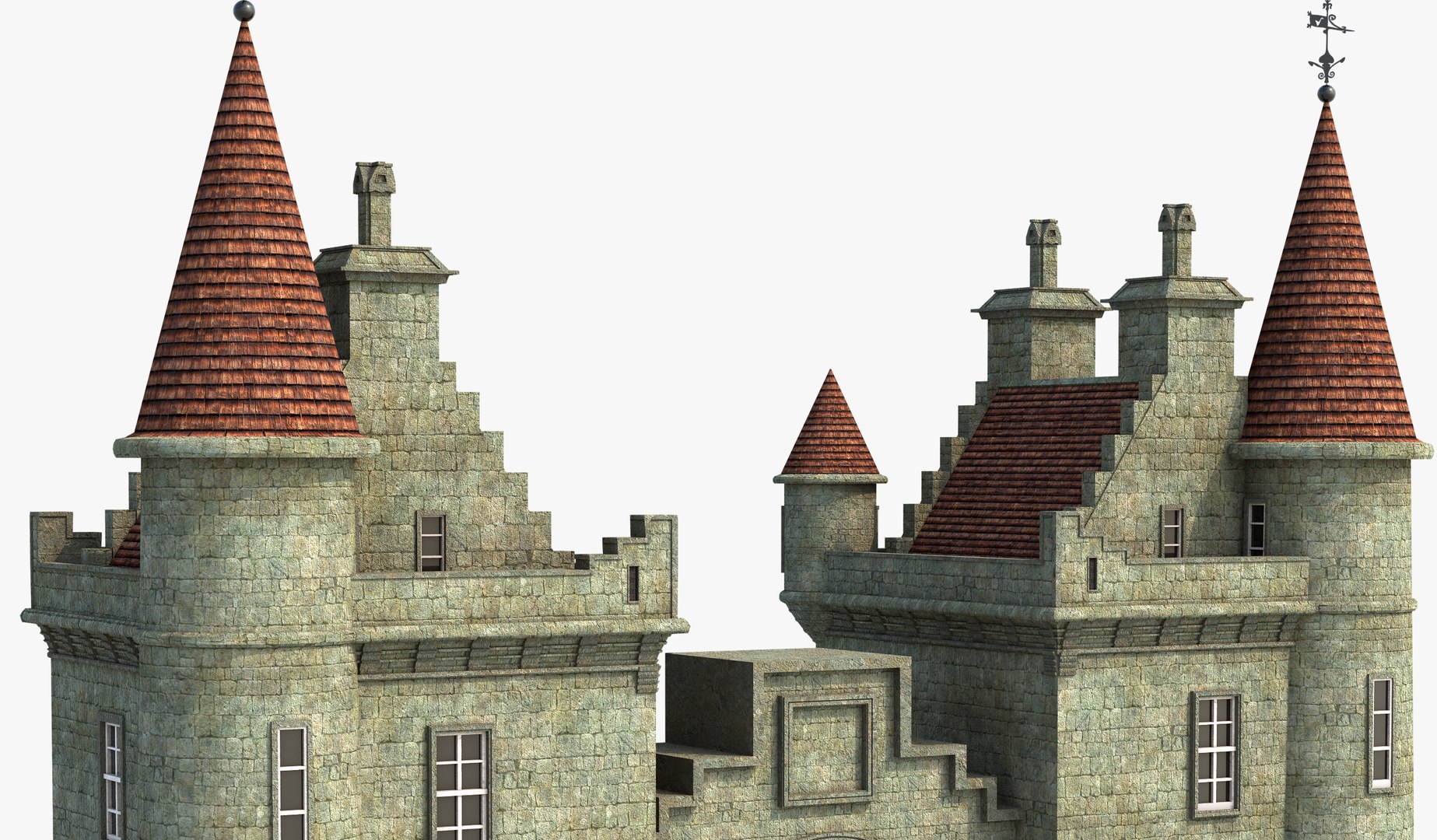 Fantasy Castle Gate 3D - TurboSquid 1719125