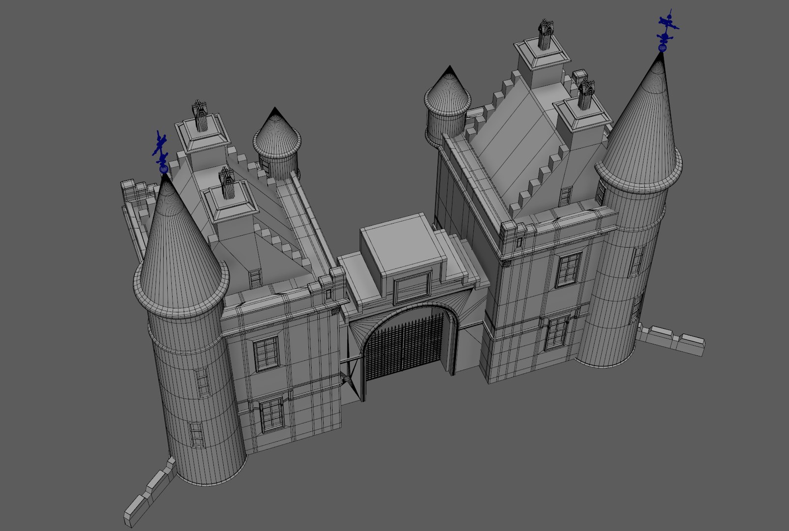 Fantasy Castle Gate 3D - TurboSquid 1719125