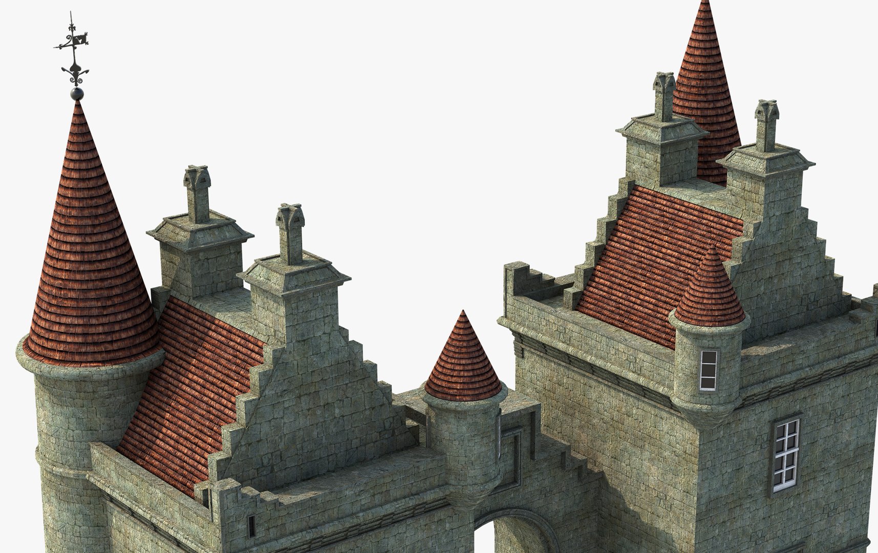 Fantasy Castle Gate 3D - TurboSquid 1719125