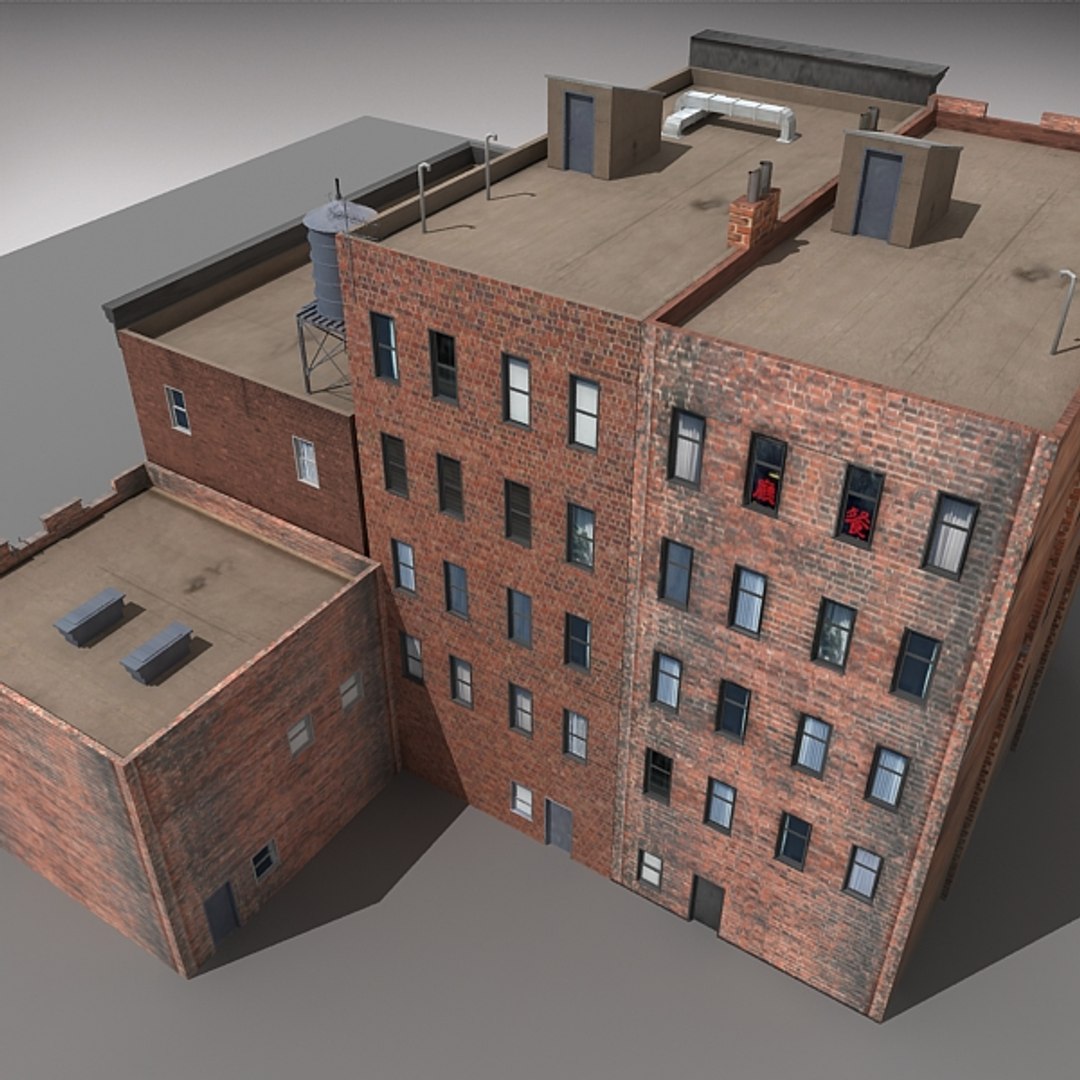 3ds Max China Town Block