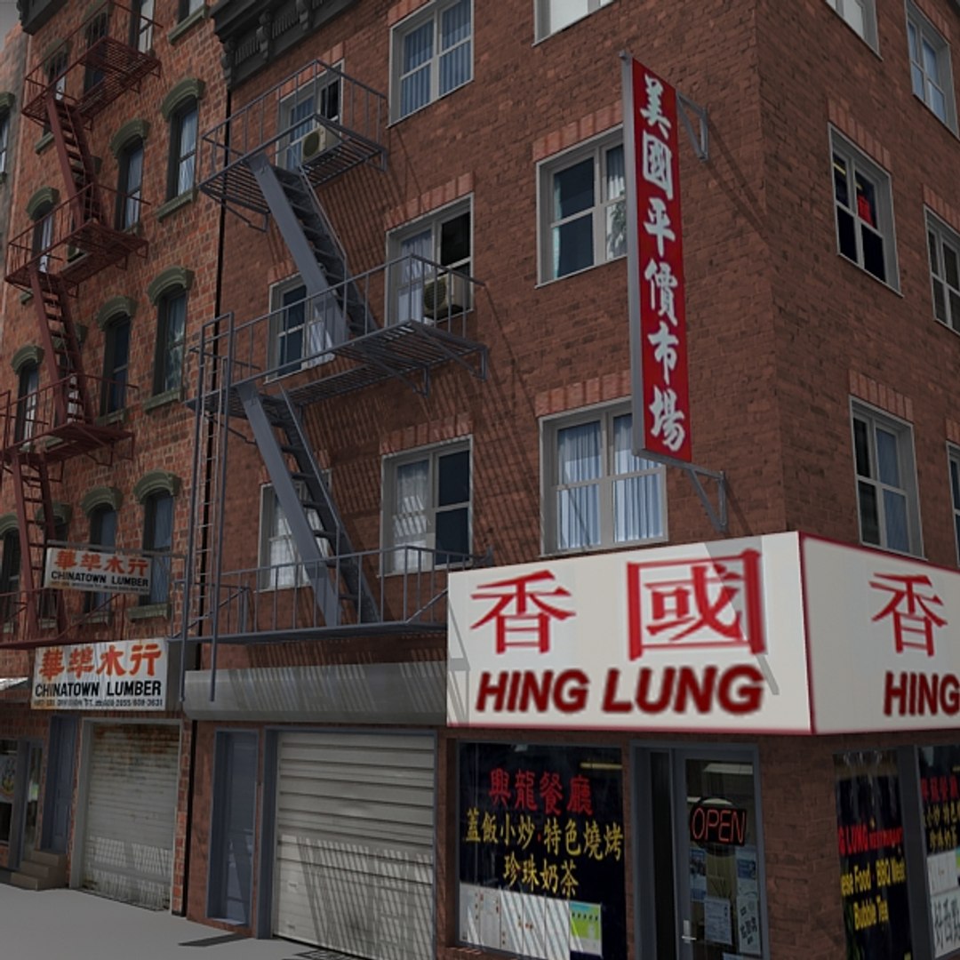 3ds Max China Town Block