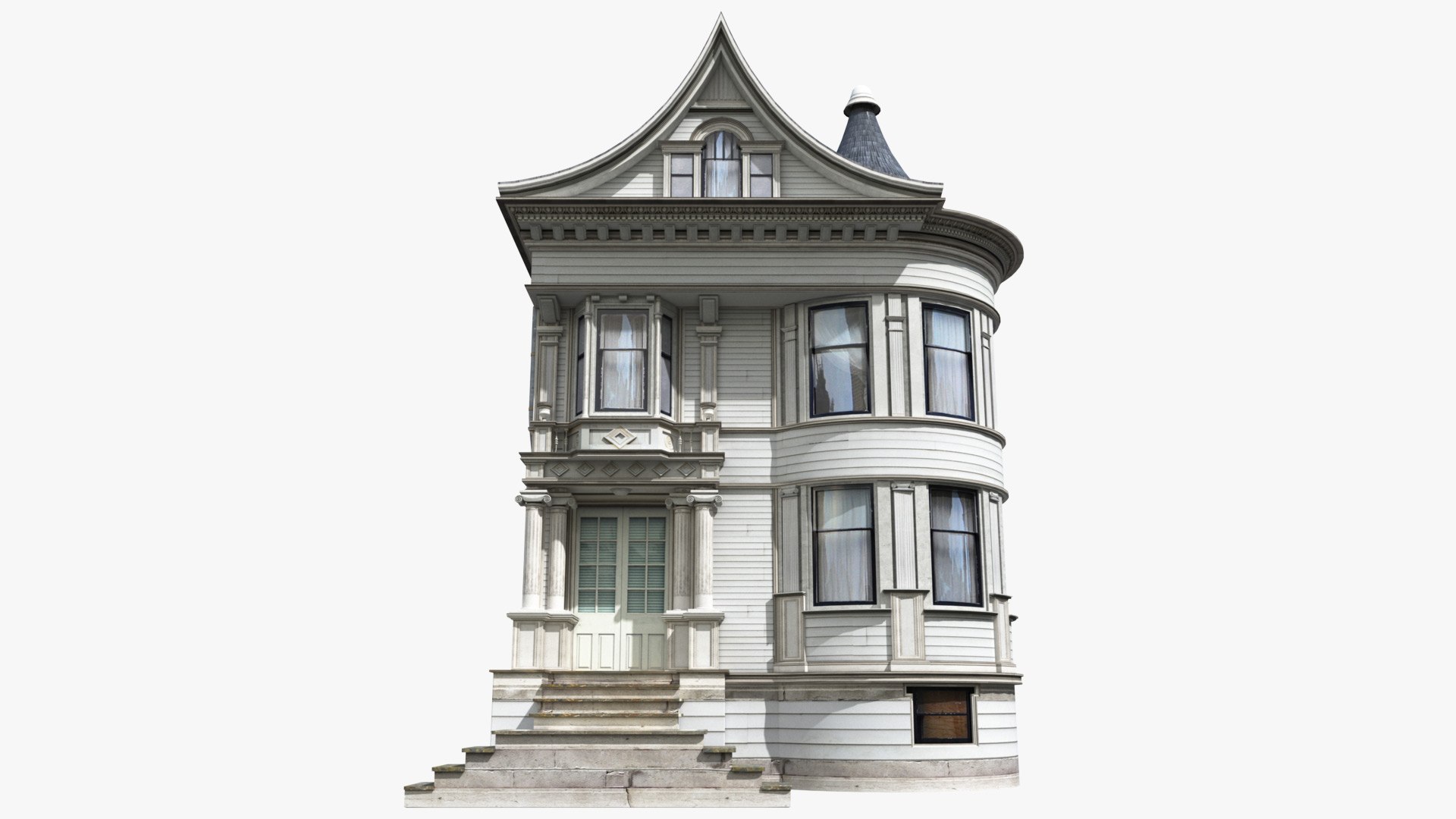 3D Victorian House Model - TurboSquid 1573011