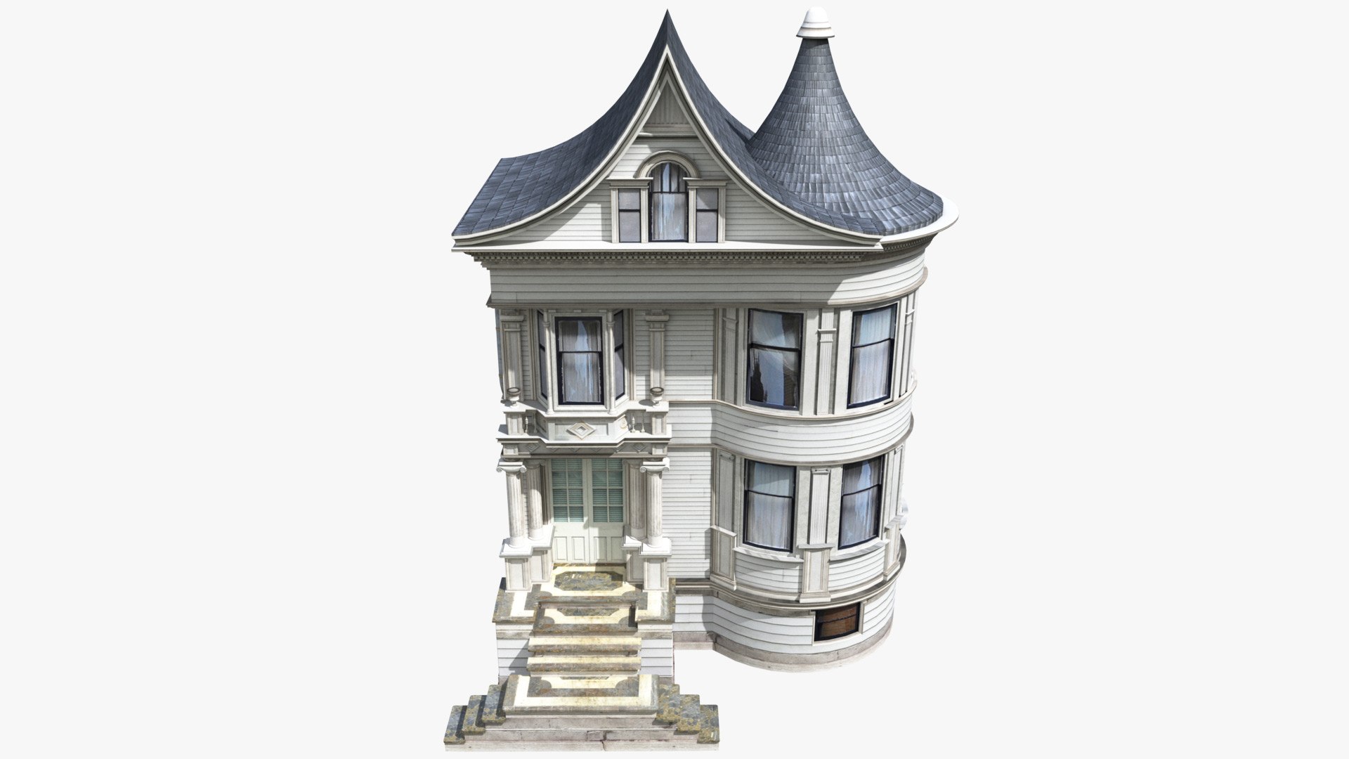 3D Victorian House Model - TurboSquid 1573011