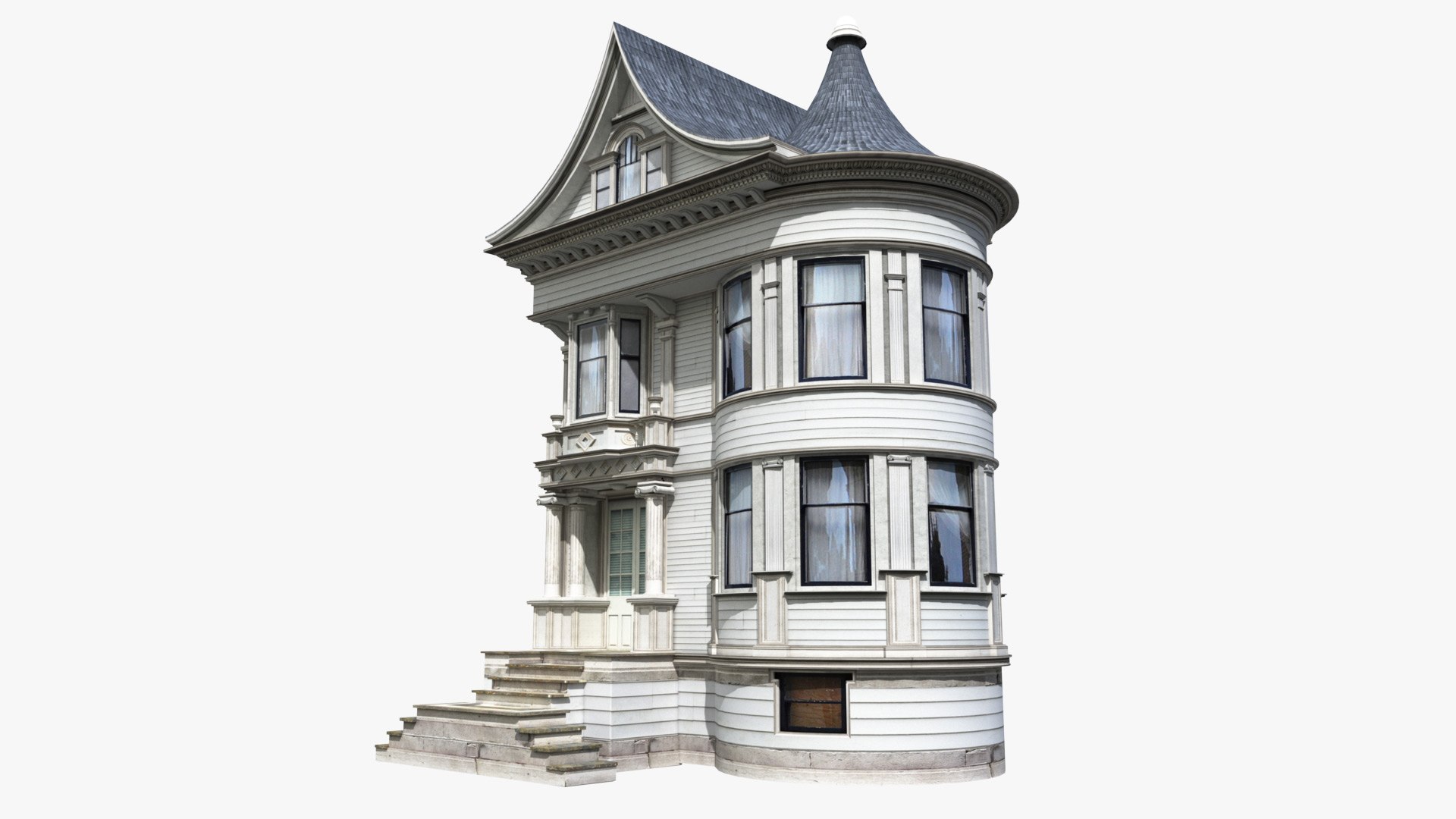 3D Victorian House Model - TurboSquid 1573011