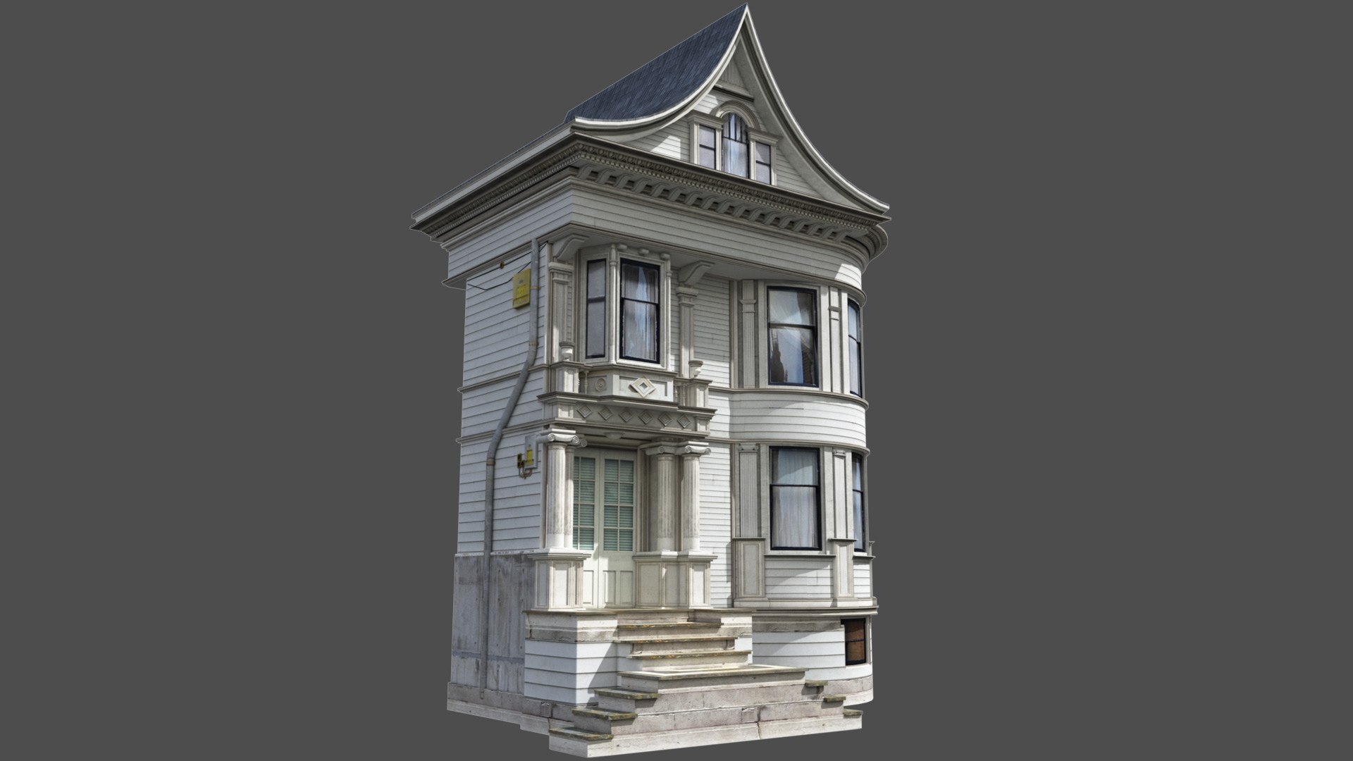 3D Victorian House Model - TurboSquid 1573011