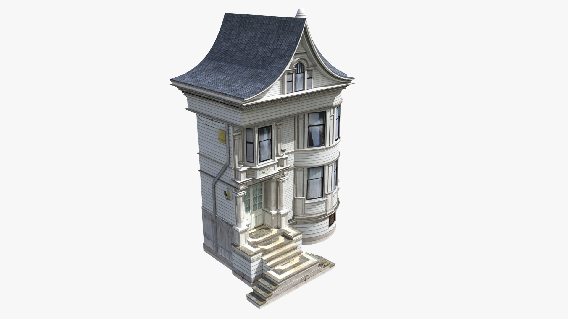 3D Victorian House Model - TurboSquid 1573011