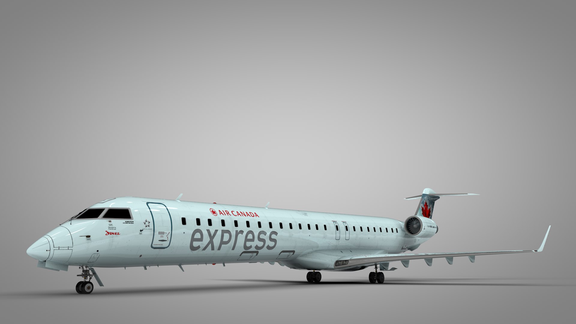 3D AIR CANADA BOMBARDIER CRJ 900 L2011 Model - TurboSquid 2089738