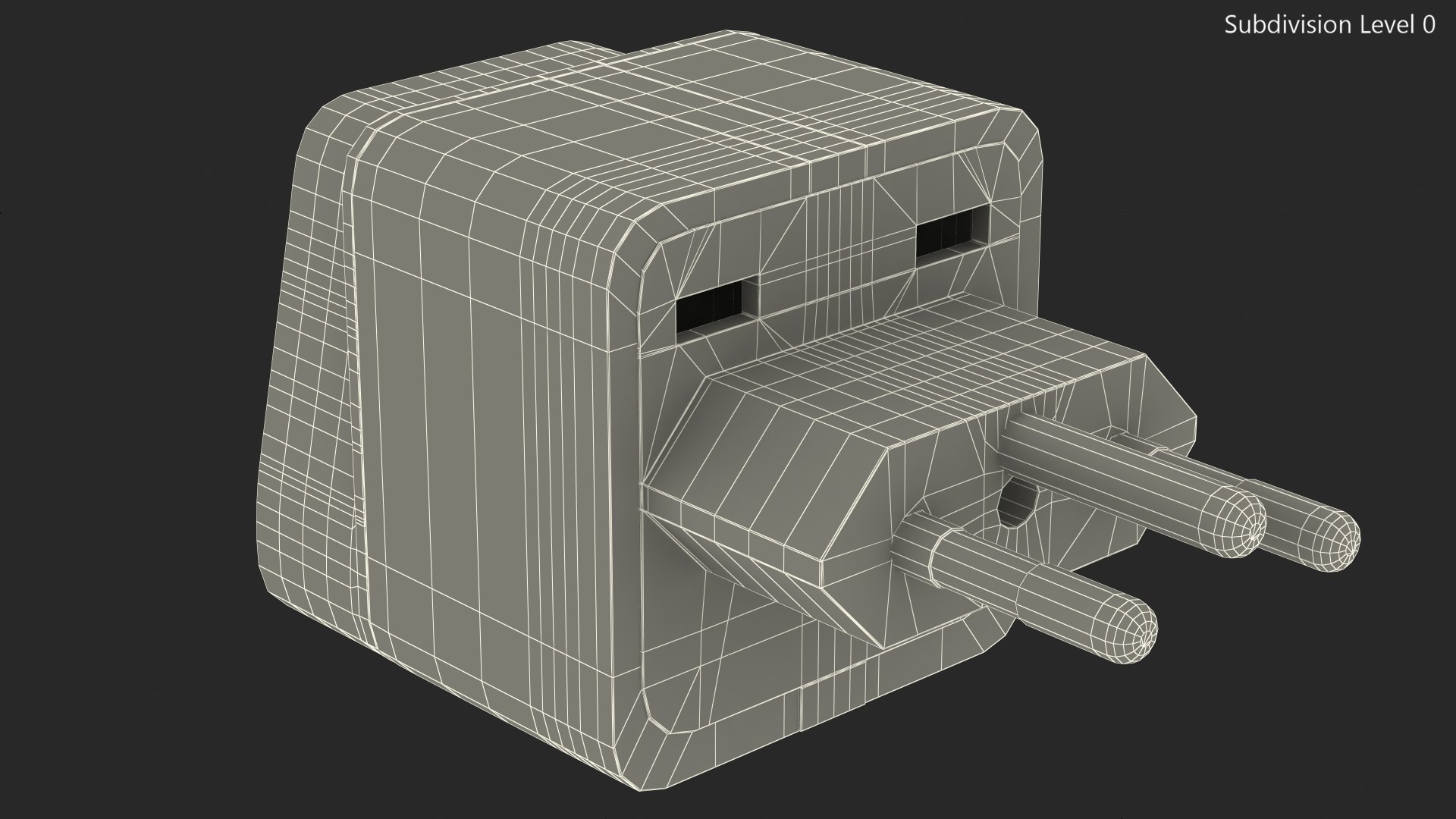 Type N Universal Plug Adapter White 3D Model - TurboSquid 1841228