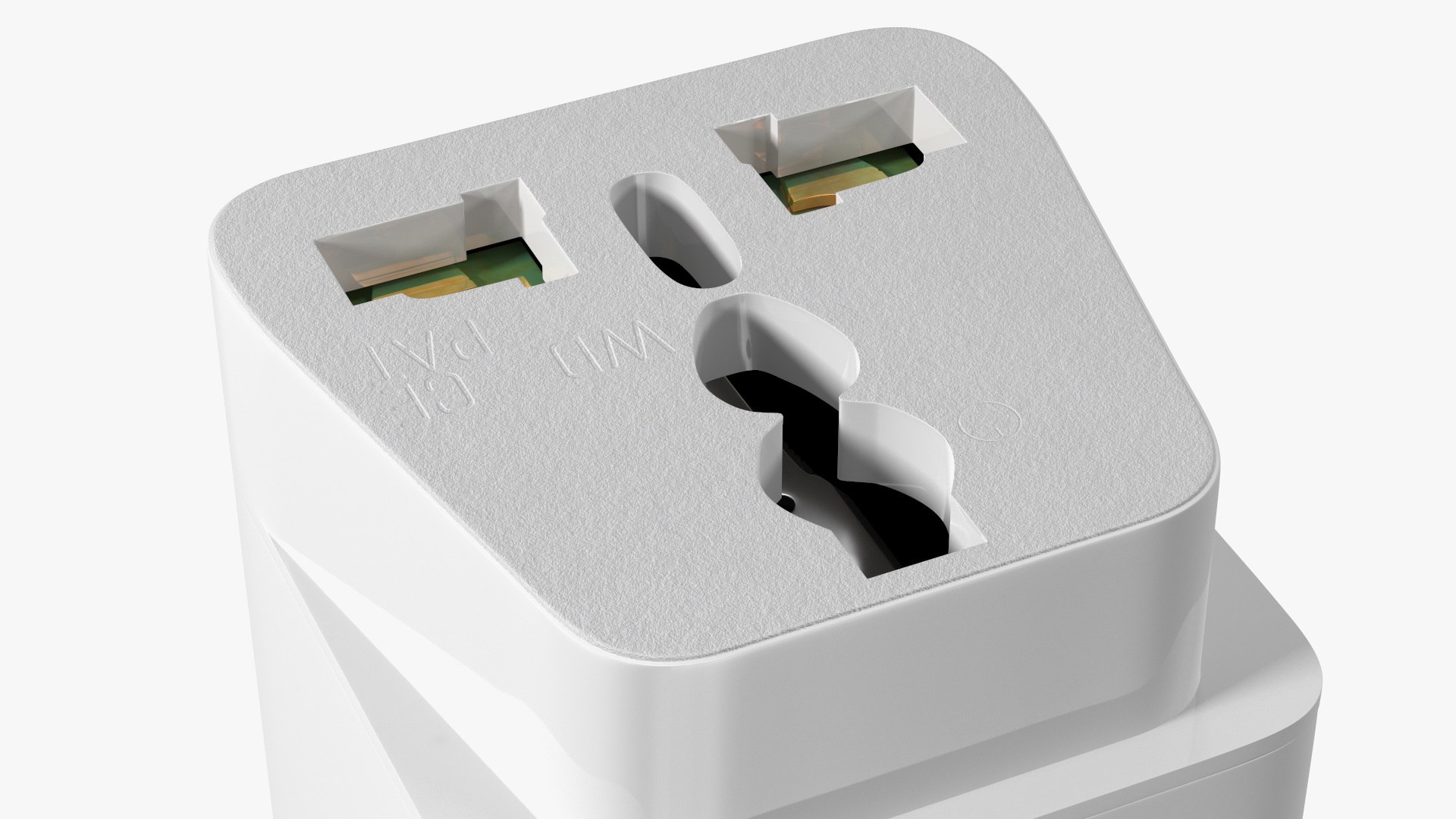 Type N Universal Plug Adapter White 3D Model - TurboSquid 1841228