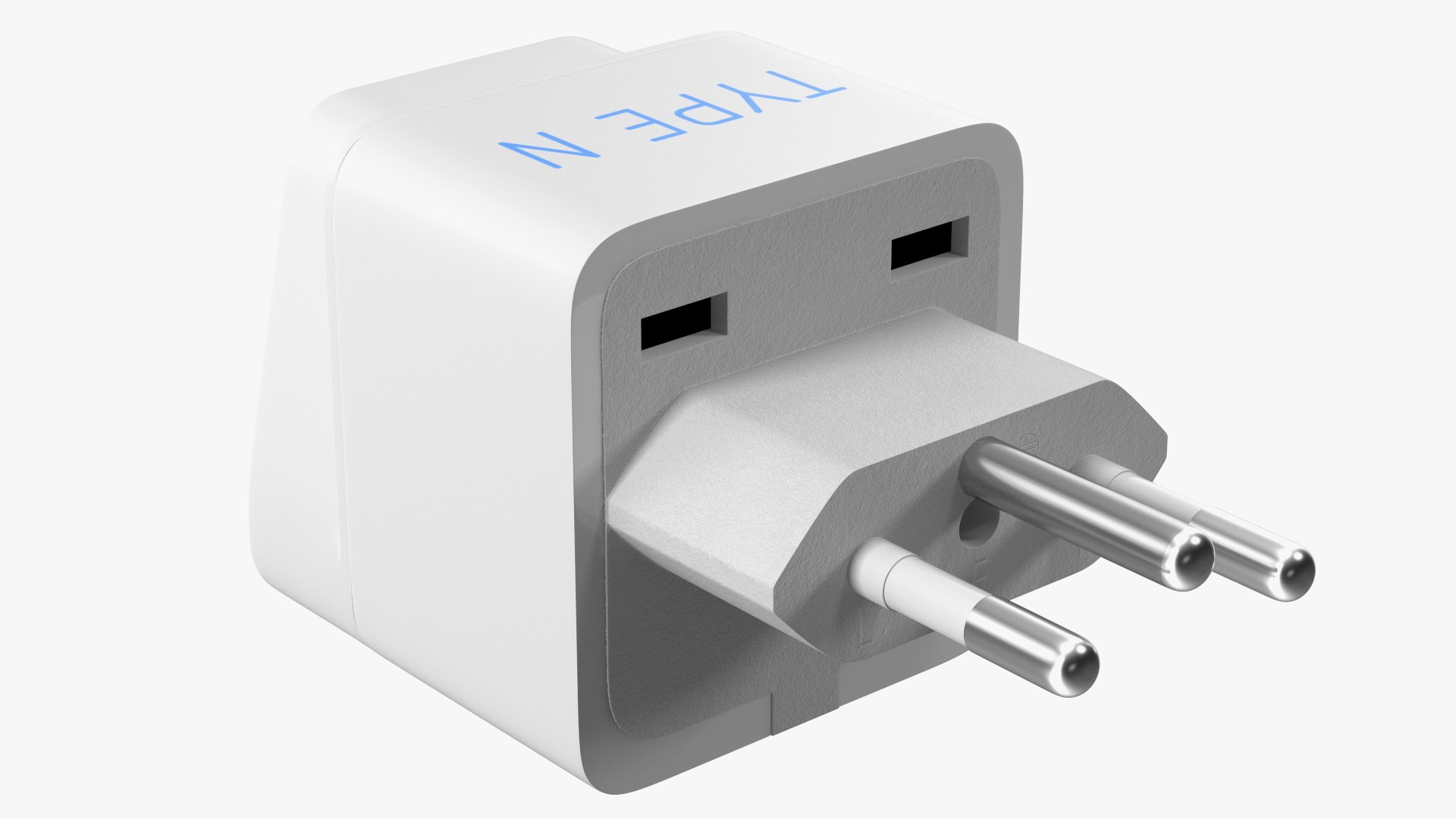 Type N Universal Plug Adapter White 3D Model - TurboSquid 1841228