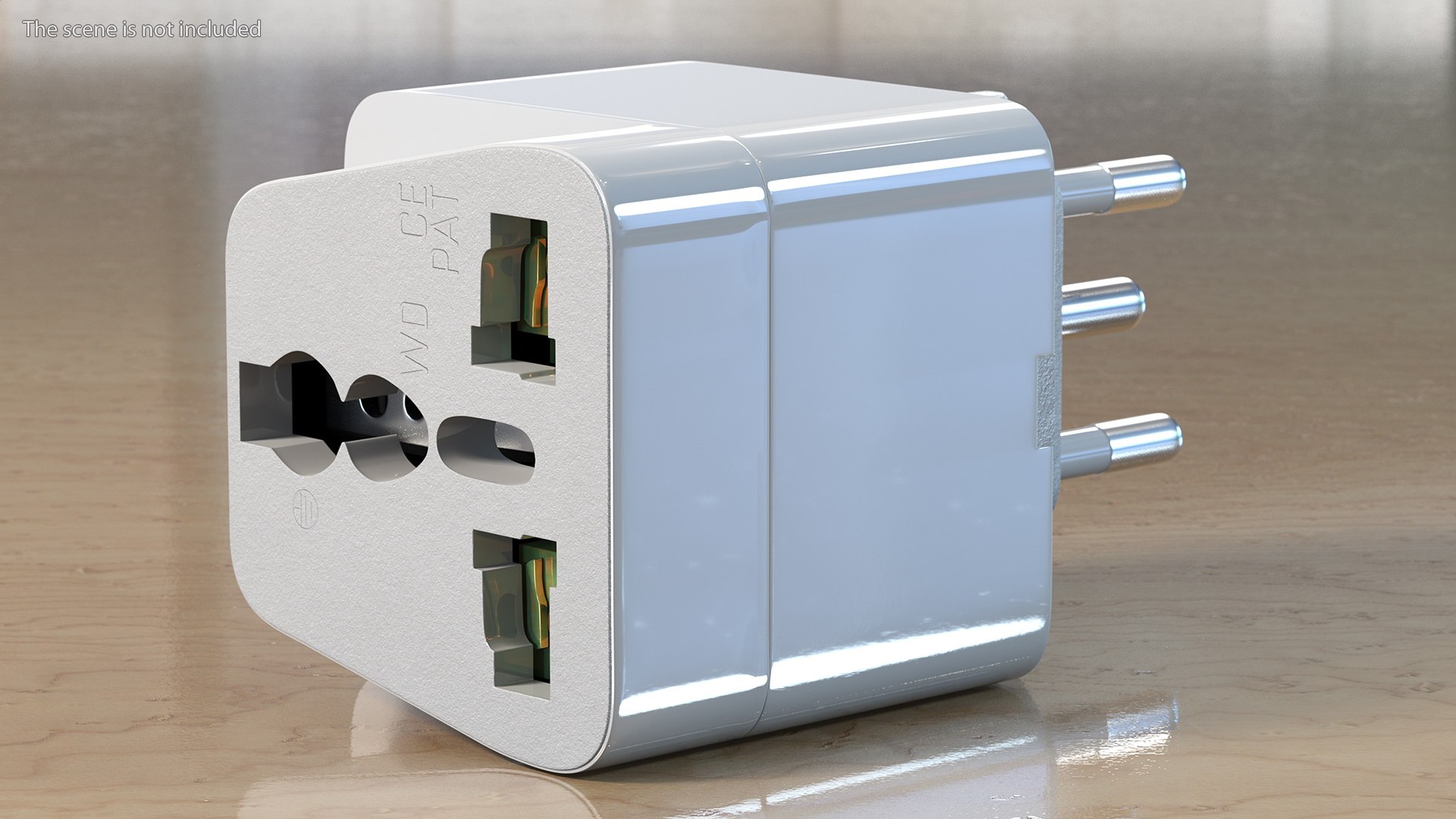 Type N Universal Plug Adapter White 3D Model - TurboSquid 1841228