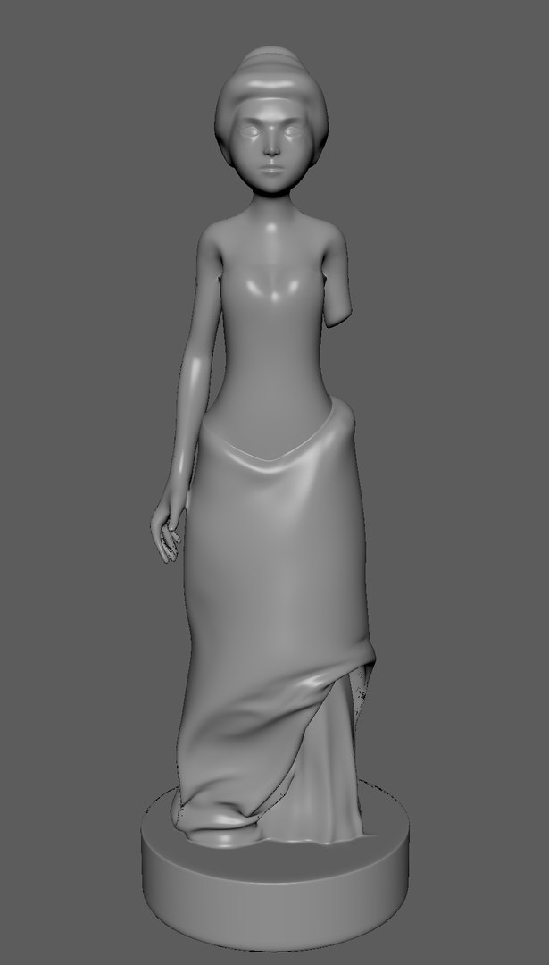 Female Statue 3D Model - TurboSquid 1912760