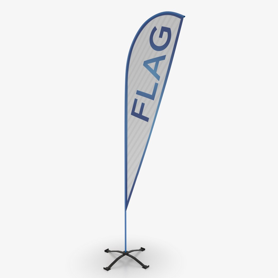 3D Swooper Flag 5 - TurboSquid 1329158