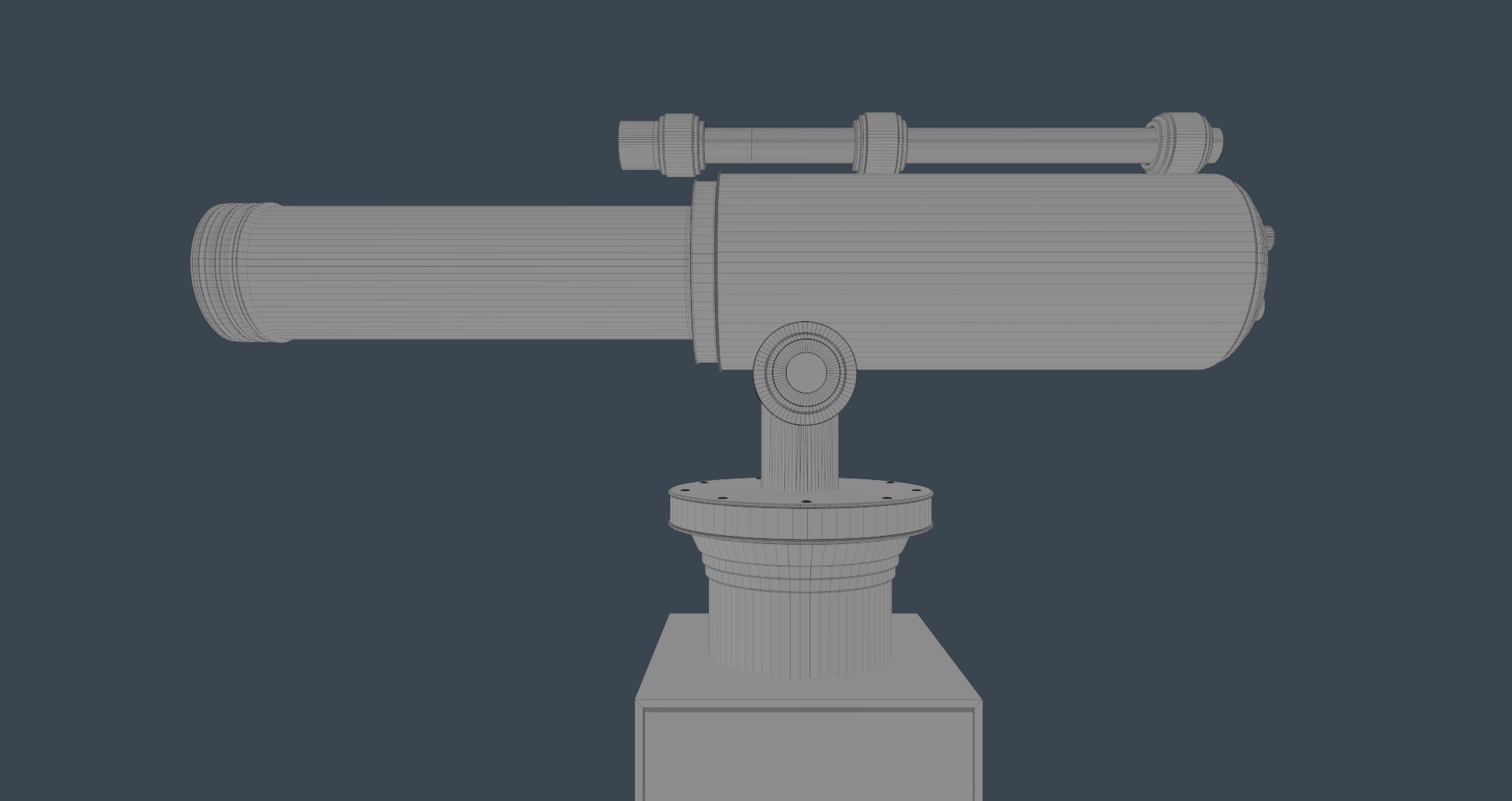 3d Telescope Scope Model