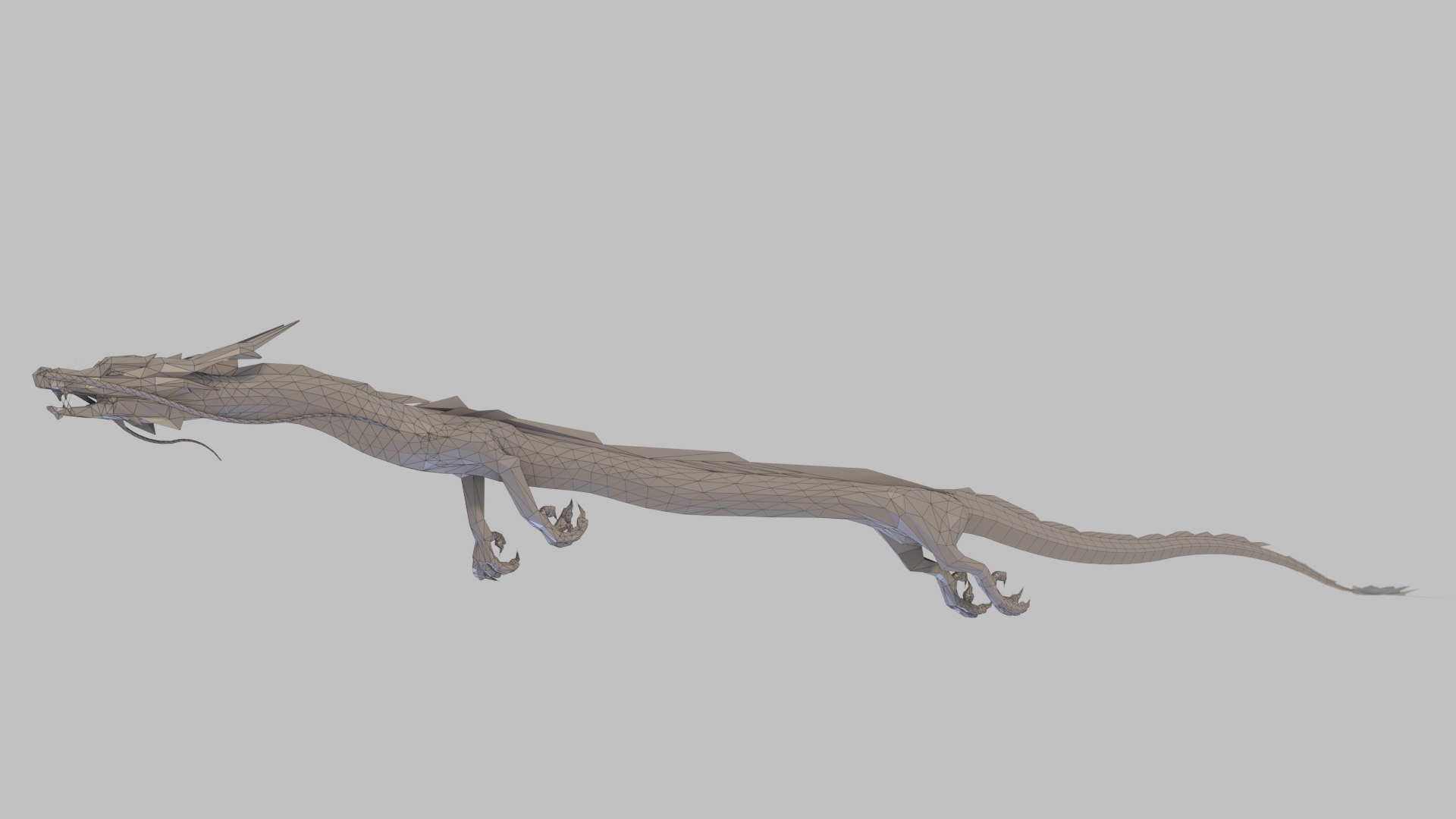 3D Low Poly Chinese Dragon Model - TurboSquid 1970174