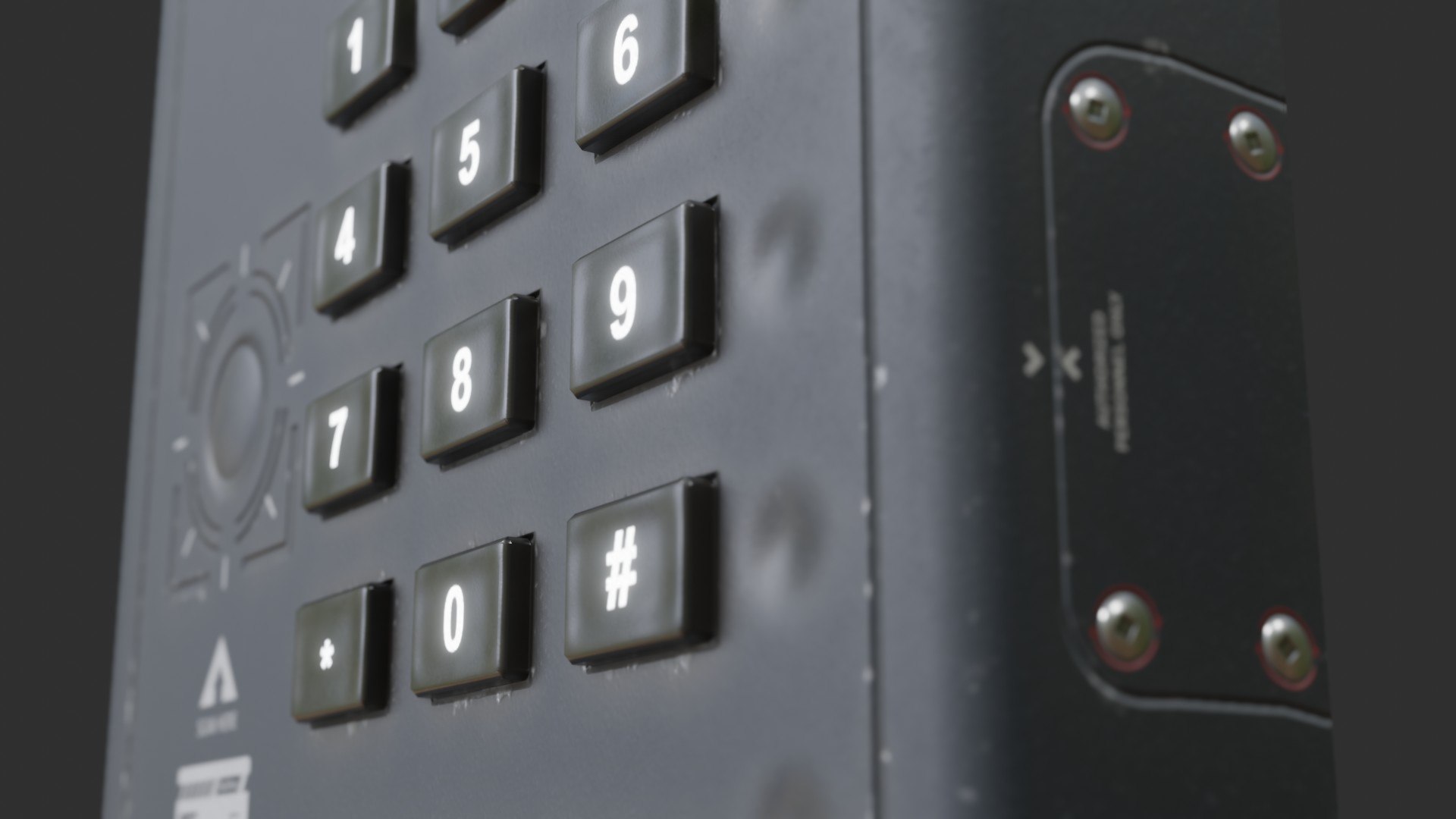 3D Electronic Door Lock - TurboSquid 1830459