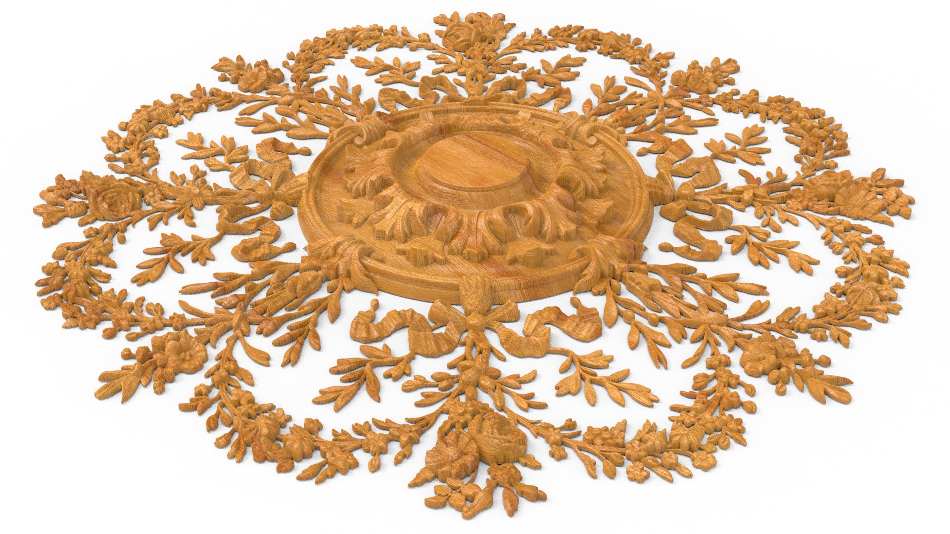3D Carved Rosette For Chandelier Ceiling Model - TurboSquid 2313823