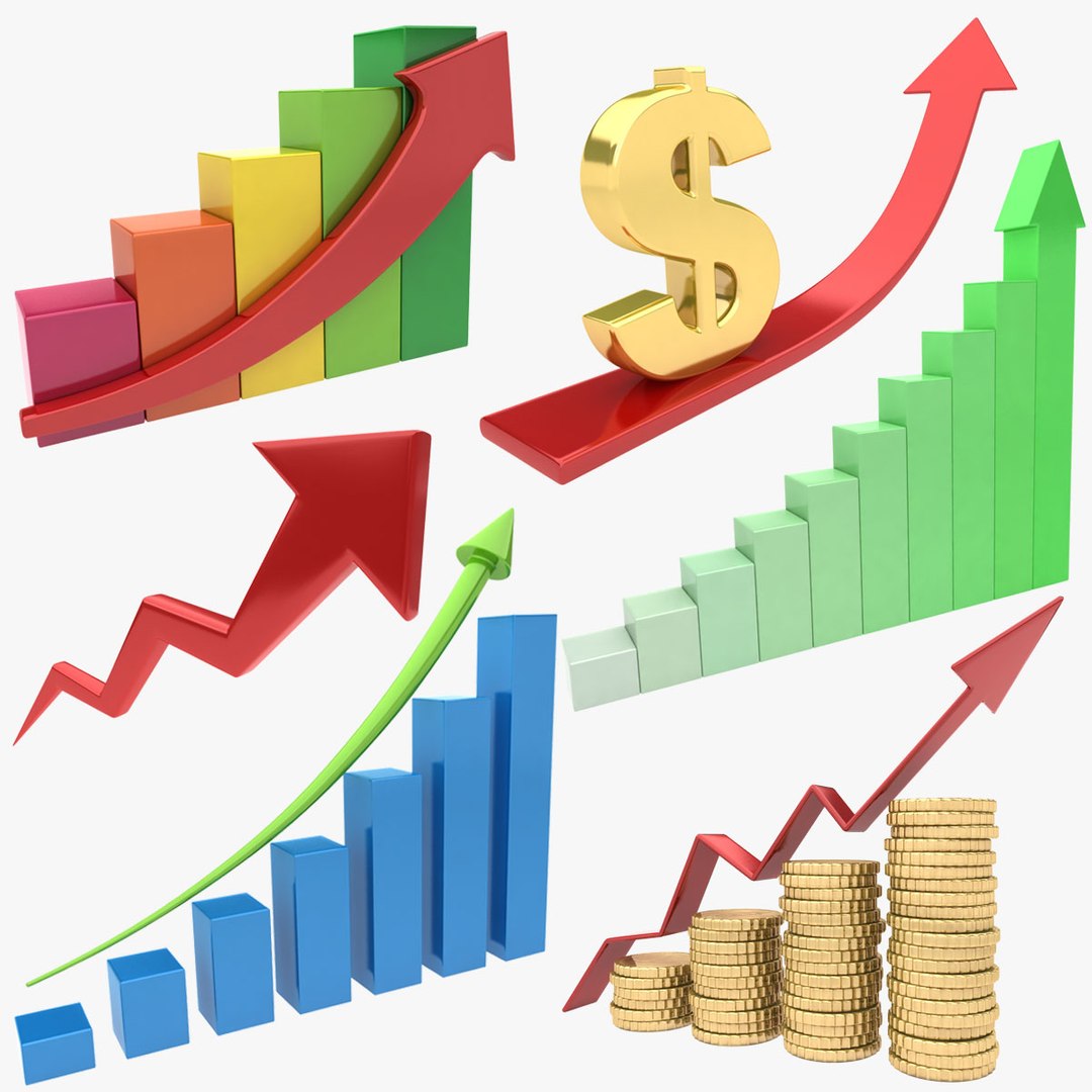 3D trend arrow - TurboSquid 1396063