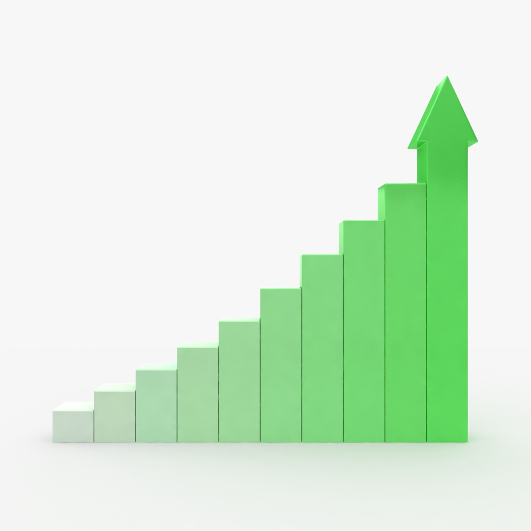 3D Trend Arrow - TurboSquid 1396063