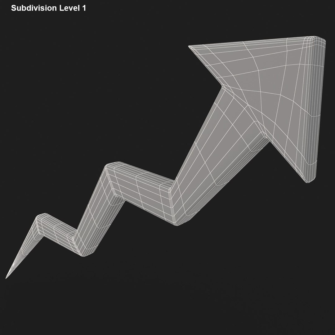 3D Trend Arrow - TurboSquid 1396063