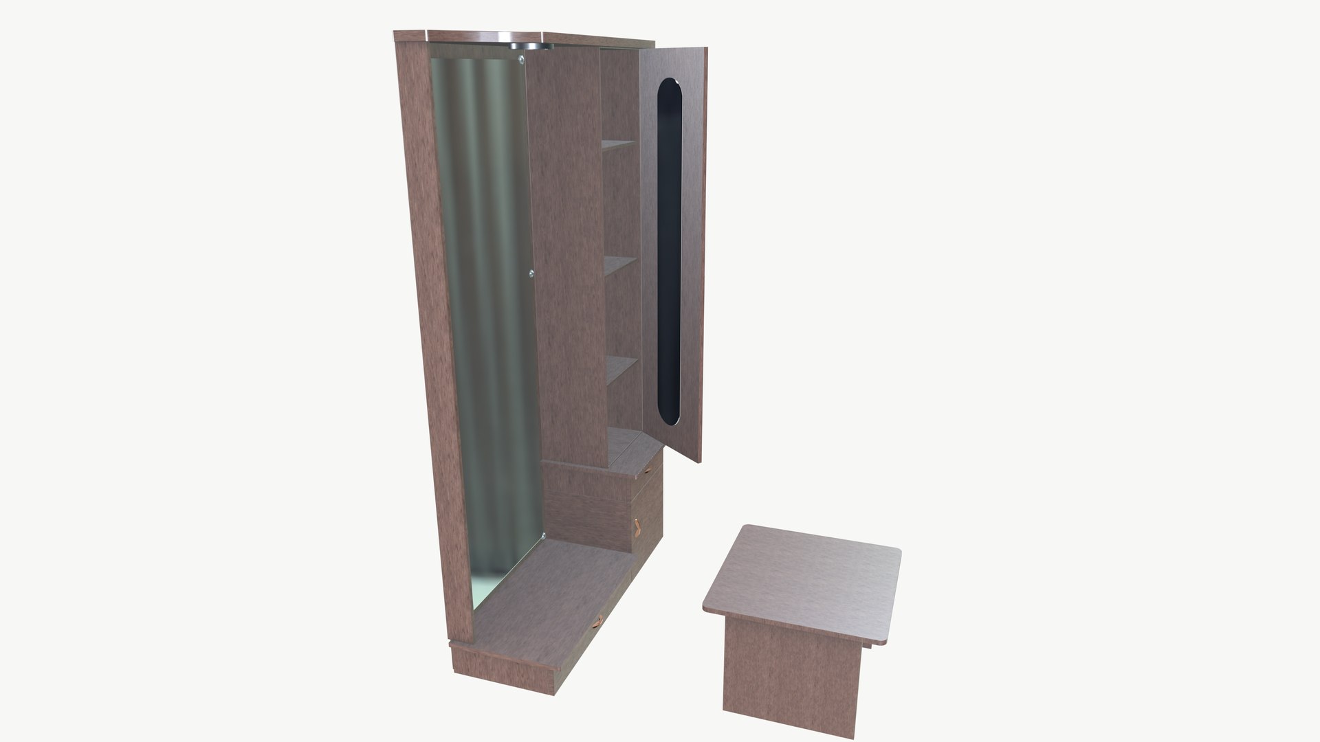 Dressing Table Model - TurboSquid 2295646
