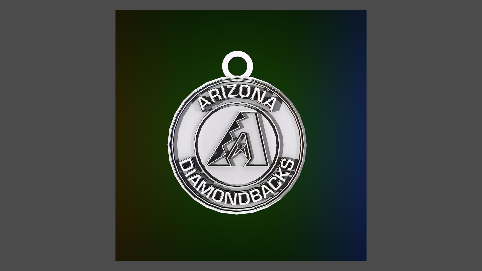 Arizona Diamondbacks Logo Keychan Shield Printable And PBR 3D Model ...